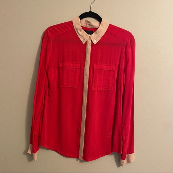 Mauve | Tops | Anthropologie Pink Button Down | Poshmark
